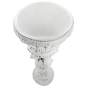 Design Toscano KY9055 Les Filles Joyeuses Dancing Maidens Pedestal Column Plant Stand with Urn, 12 Inches Diameter, 36 Inches Tall, Handcast Polyresin, Antique Stone Finish