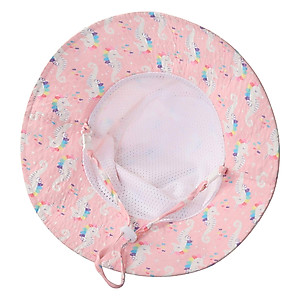 Home Prefer Kids UPF50+ Safari Sun Hat Breathable Bucket Hat Summer Play Hat 8-12 Years Sea Horse