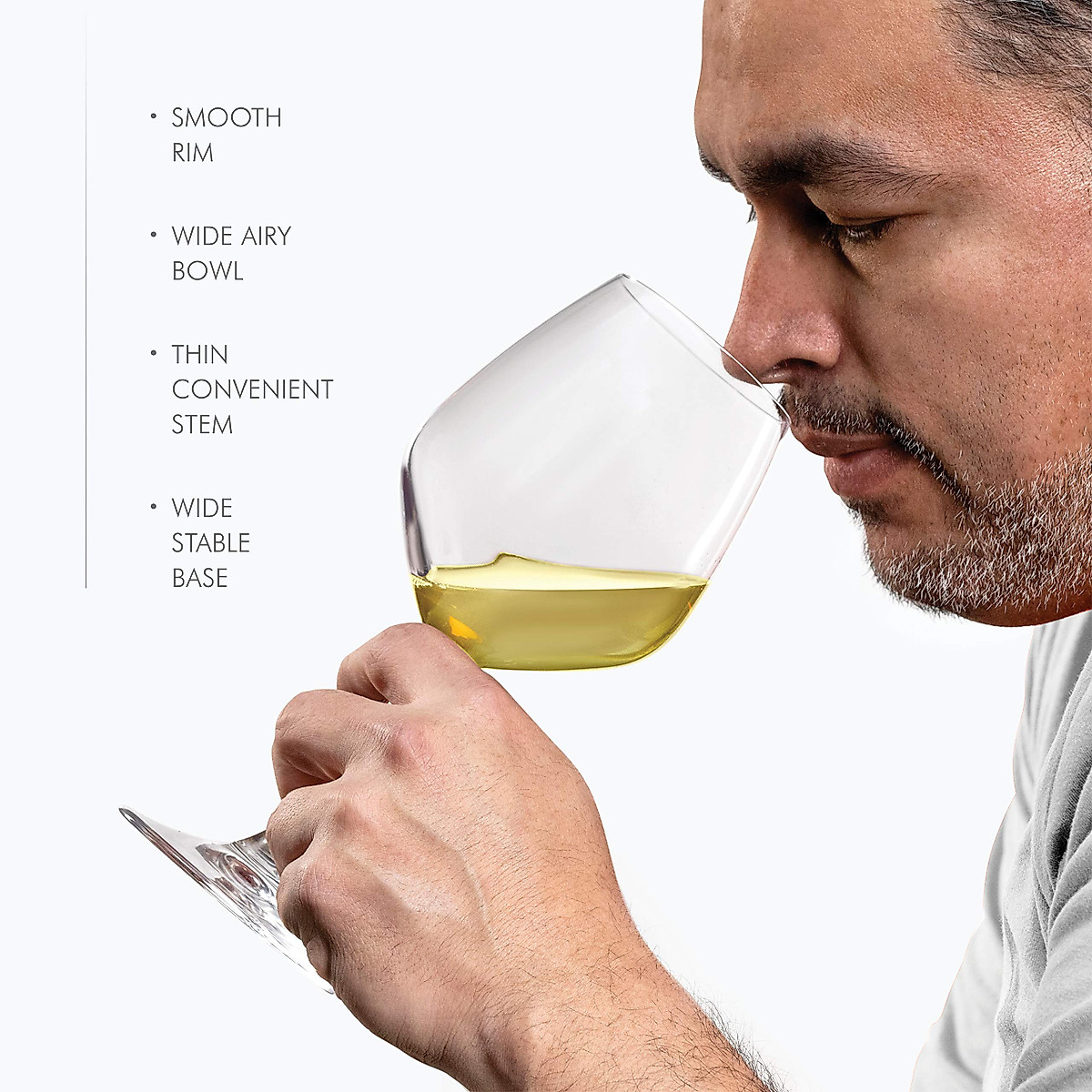 Paksh Novelty Italian White Wine Glasses - - Wine Glass Set for Parties, Weddings, Gifting - Clear Wine Glass, for Red and White Wine - Christmas Gift for Women & Men