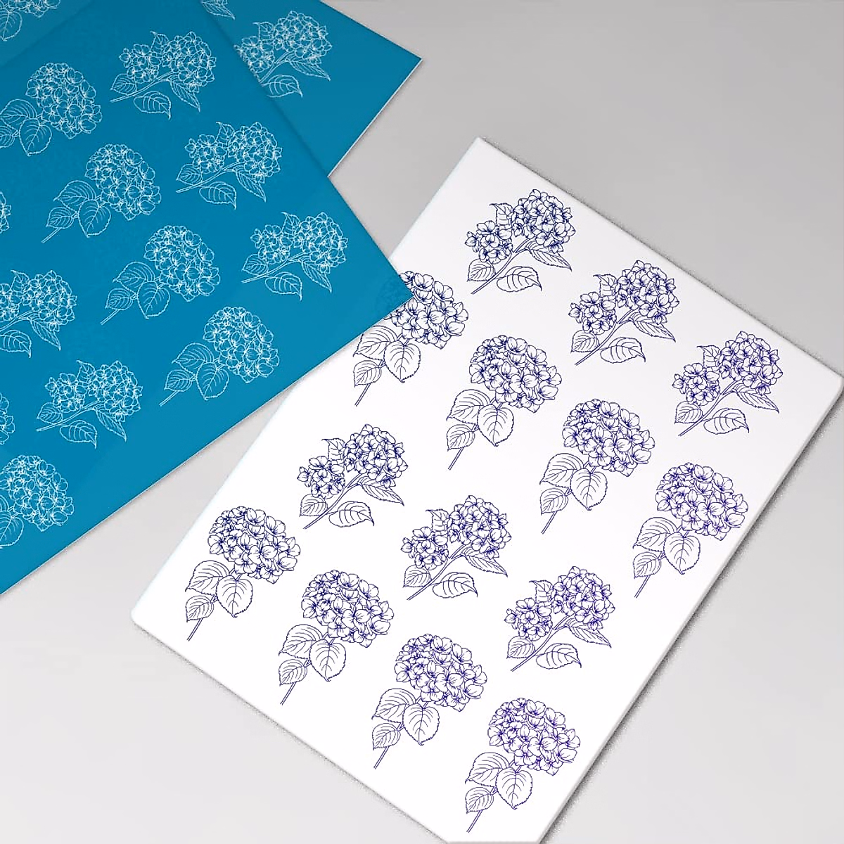 OLYCRAFT 4x5 Inch Clay Stencils Hydrangea Pattern Silk Screen for Polymer Clay Flower Silk Screen Stencils Mesh Transfer Stencils Plant Theme Mesh Stencil for Polymer Clay Jewelry Making