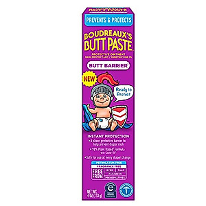 Boudreaux's Butt Paste, Butt Barrier Ointment, Rash Prevention, 4oz tube