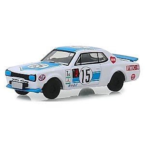 Greenlight 47030-C Tokyo Torque Series 5 - 1972 Skyline 2000 GT-R - #15 K. Takahashi 1972 Fuji 300km Speed Race 1/64 Scale