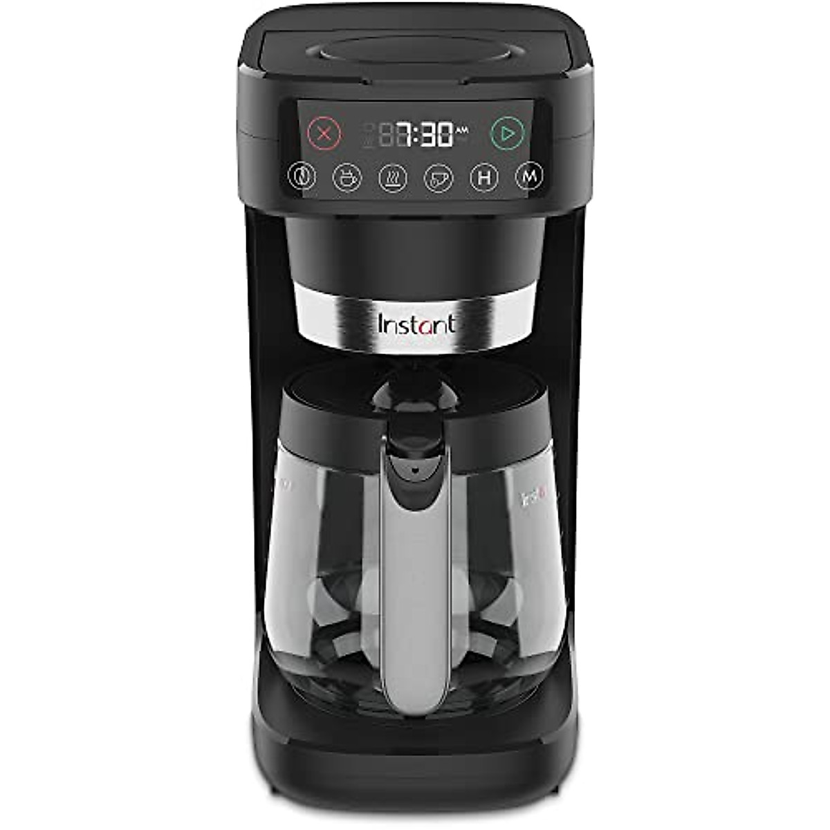 Instant Infusion Brew Plus 12 Cup Drip Coffee Maker, From The Makers of Instant Pot, with Adjustable Brew Strength, Removable Water Reservoir, and Warming Plate with 3 Temperature Settings, Black