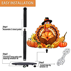 Thanksgiving Paper Towel Holder, Thanksgiving Decor, Thanksgiving Turkey Bathroom Accessories Paper Towel Holder Stand, Metal Thanksgiving Decorations for Kitchen, Large Towel Stand for Countertops
