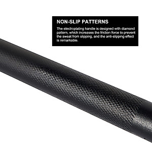 PITHAGE Barbell Weight Bar Set Adjustable Weights Lifting 45 LBS Deadlift Fitness Exercise Home Gym