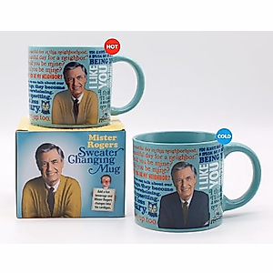 Mister Rogers Heat Changing Mug - Add Coffee or Tea and Mr. Rogers' Jacket Changes to His Sweater - Comes in a Fun Box