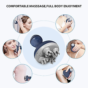 COMFIER Cordless Electric Scalp Massager with Mutlti-Modes Vibration, Handheld Cat Head Massager for Pets, Portable Dog Head Massager for Deep Clean and Stress Relax