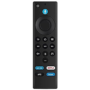 L5B83G Replacement Voice Remote fit for Amazon Fire TV Stick E9L29Y S3L46N K2R2TE LY73PR and Amazon Fire TV Cube EX69VW A78V3N and 3rd Gen Amazon Fire TV LDC9WZ w/Prime Video Netflix Apps Internet