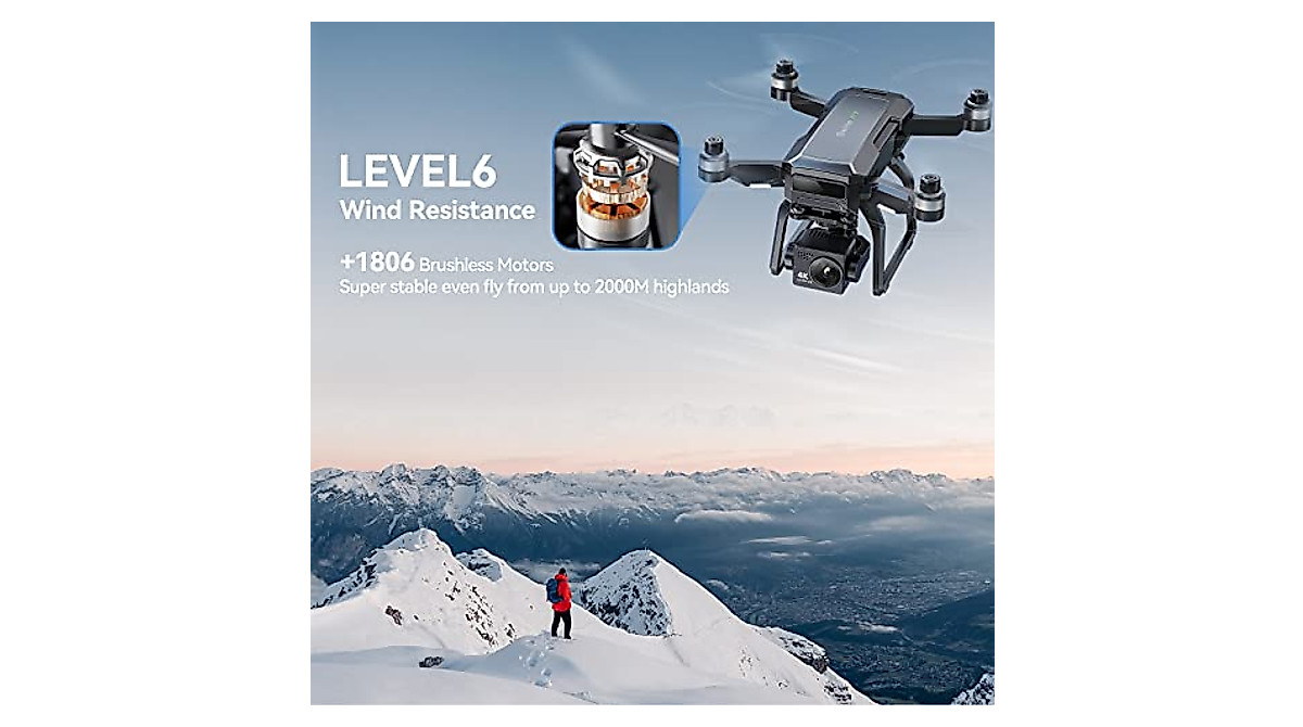 Bwine F7 GPS Drone with 4K Camera & 75-Min Flight Time