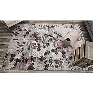 CosmoLiving by Cosmopolitan Anne Area Rug, Pink Elegance