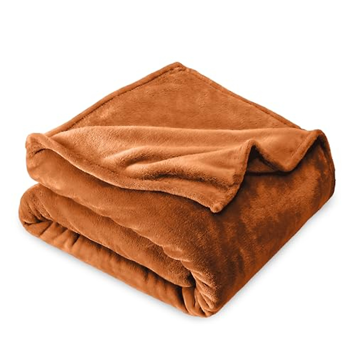 Bare Home Fleece Blanket - King - Sienna - Lightweight Throw for Bed, Sofa, Couch, Movie Night, Camping, and Travel - Microplush - Ultra Soft Warm Blanket (King, Sienna)