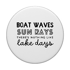 Summer Lover's Boat Waves Sun Rays Lover Lake Days Apparel PopSockets Swappable PopGrip