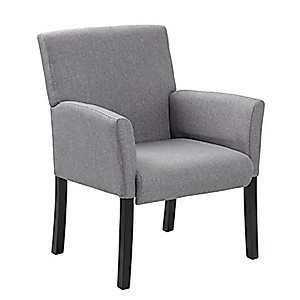 Boss Office Products Contemporary Guest Chair in Grey