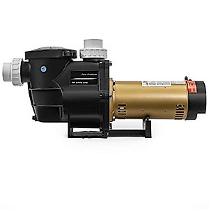 XtremepowerUS 2HP In-Ground Swimming Pool Pump Variable Speed 2" Inlet 230V High Flo w/ Slip-On Fitting