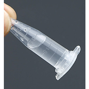 100 Pcs Centrifuge Tubes 1.5 ml Bottom Tip Clear Plastic Test Tube Vials Small Tubes with Caps Small Sample Bottle Vials Container with Cap for Lab