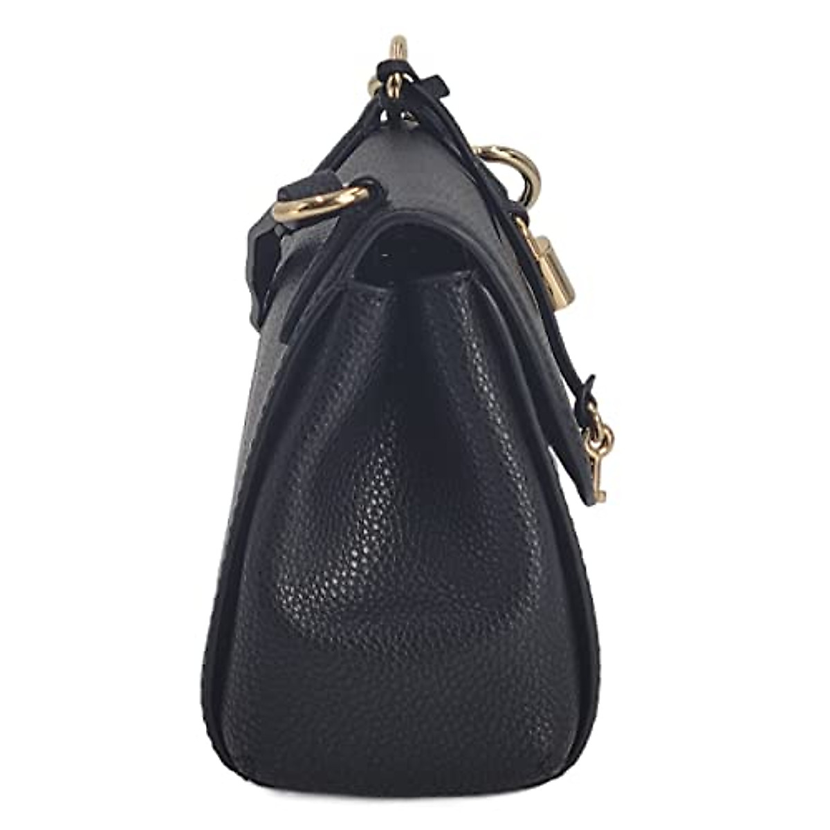 Marc Jacobs H104L01PF22 Black With Gold Hardware Women's Leather Shoulder Bag