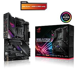 ASUS ROG Strix X570-E Gaming ATX Motherboard- PCIe 4.0, Aura Sync RGB Lighting, 2.5 Gbps and Intel Gigabit LAN, WIFI 6 (802.11Ax), Dual M.2 Heatsinks
