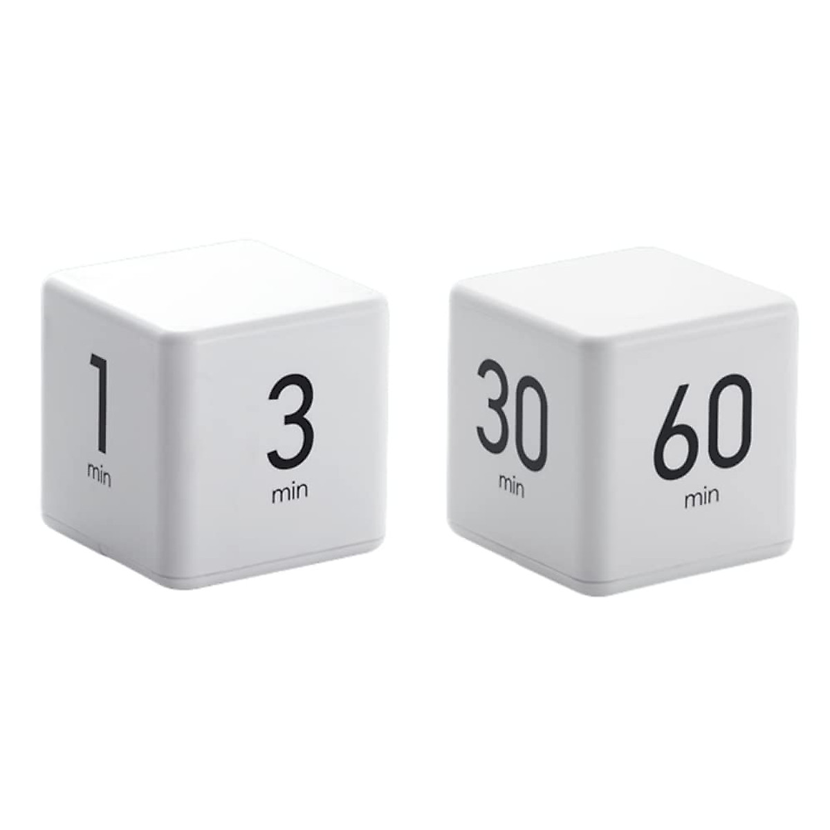 Feilifan Cube Timer, Kitchen Timer Kids Timer for ADHD Productivity Workout Flip Timer Classroom for StudyTime Countdown Management Settings 15 20 30 60 Minutes