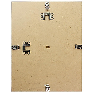 Displays2go 8-1/2 x 11 x 1/4-Inch, Tempered Glass Frameless Clip Picture Frame For 8-1/2 x 11-Inch Documents, Wall-Mounted - Sold In Sets Of 6