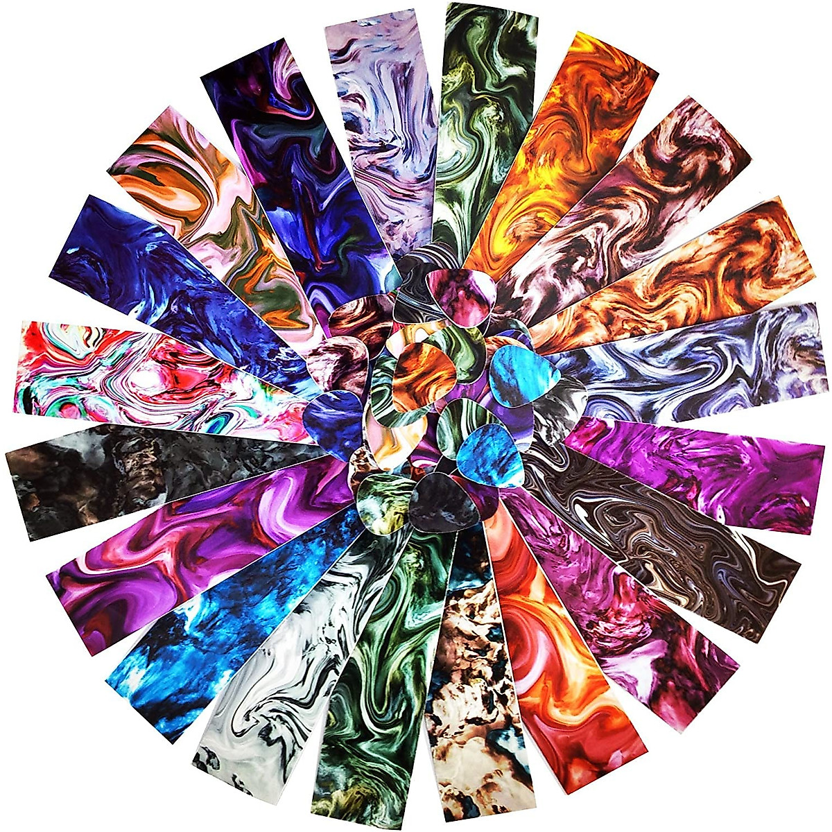 Pick-a-Palooza Guitar Pick Pack Custom Strips For Your Guitar Pick Maker - Great Variety Of Strips For Making Guitar Picks With Any Pick Punch - Pearloid