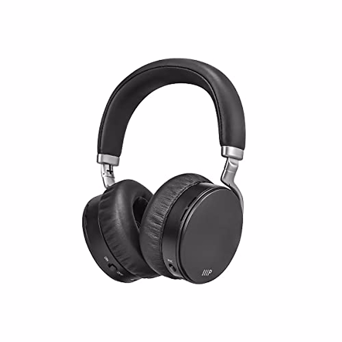 Monoprice Bluetooth Headphones with Active Noise Cancelling, 20H Playback/Talk Time, with The AAC, SBC, Qualcomm aptX, and Qualcomm aptX Low Latency Audio codecs,Black
