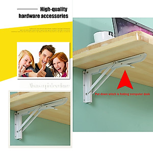 RXBFD Wall Mounted Workbench Wall Hanging Folding Solid Wood Drop-Leaf Table Small Fold Down Kitchen Table Heavy Duty Fold Fown Dining Table Computer Desk