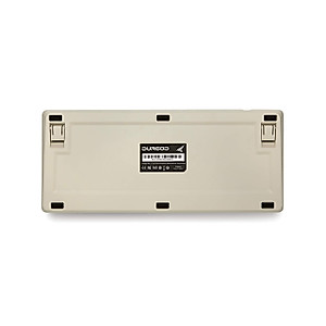 DURGOD Fusion Mechanical Retro Keyboard | 65% Layout | Wireless 2.4 GHz, Bluetooth 5.0, USB C | Doubleshot PBT | Up to 40 Days Battery Life | Windows, Android, iOS (Cherry MX Brown, Original)