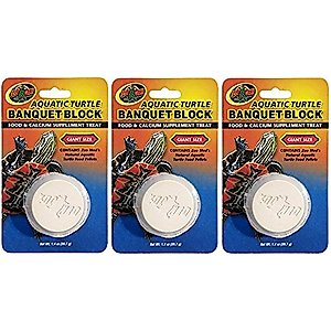Zoo Med (3 Pack) Aquatic Turtle Banquet Block (Giant)