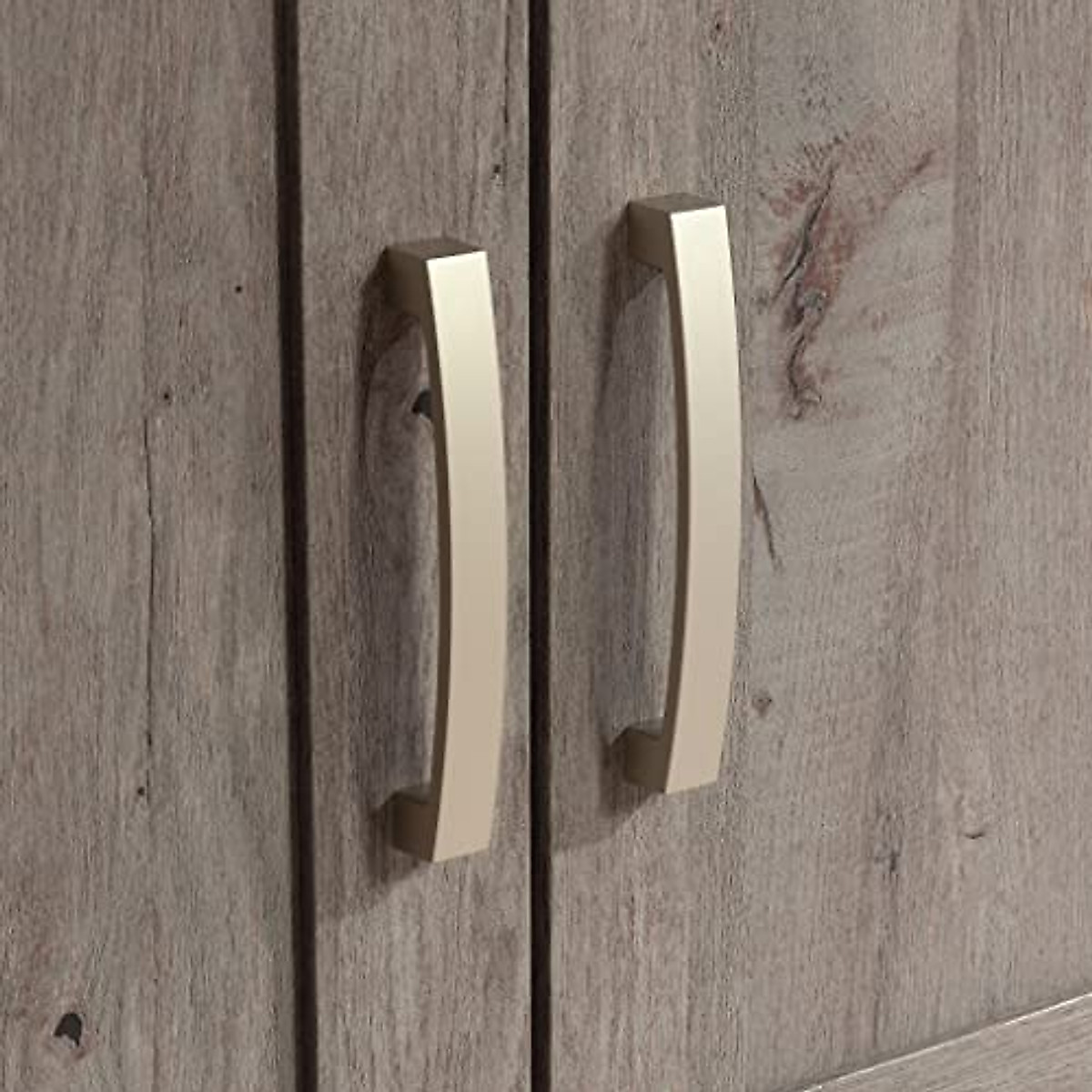 Sauder Miscellaneous Storage Craft & Sewing Armoire, L: 35.112" x W: 21.81" x H: 61.58", Mystic Oak Finish