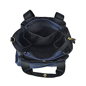 Kah&Kee Handbags for Women Shoulder Bags Tote Satchel Crossbody Water-Repellent Nylon (Navy)