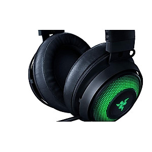 Razer Kraken Kitty RGB USB Gaming Headset: THX 7.1 Spatial Surround Sound - Chroma RGB Lighting - Retractable Active Noise Cancelling Mic - Lightweight Aluminum Frame - for PC - Classic Black