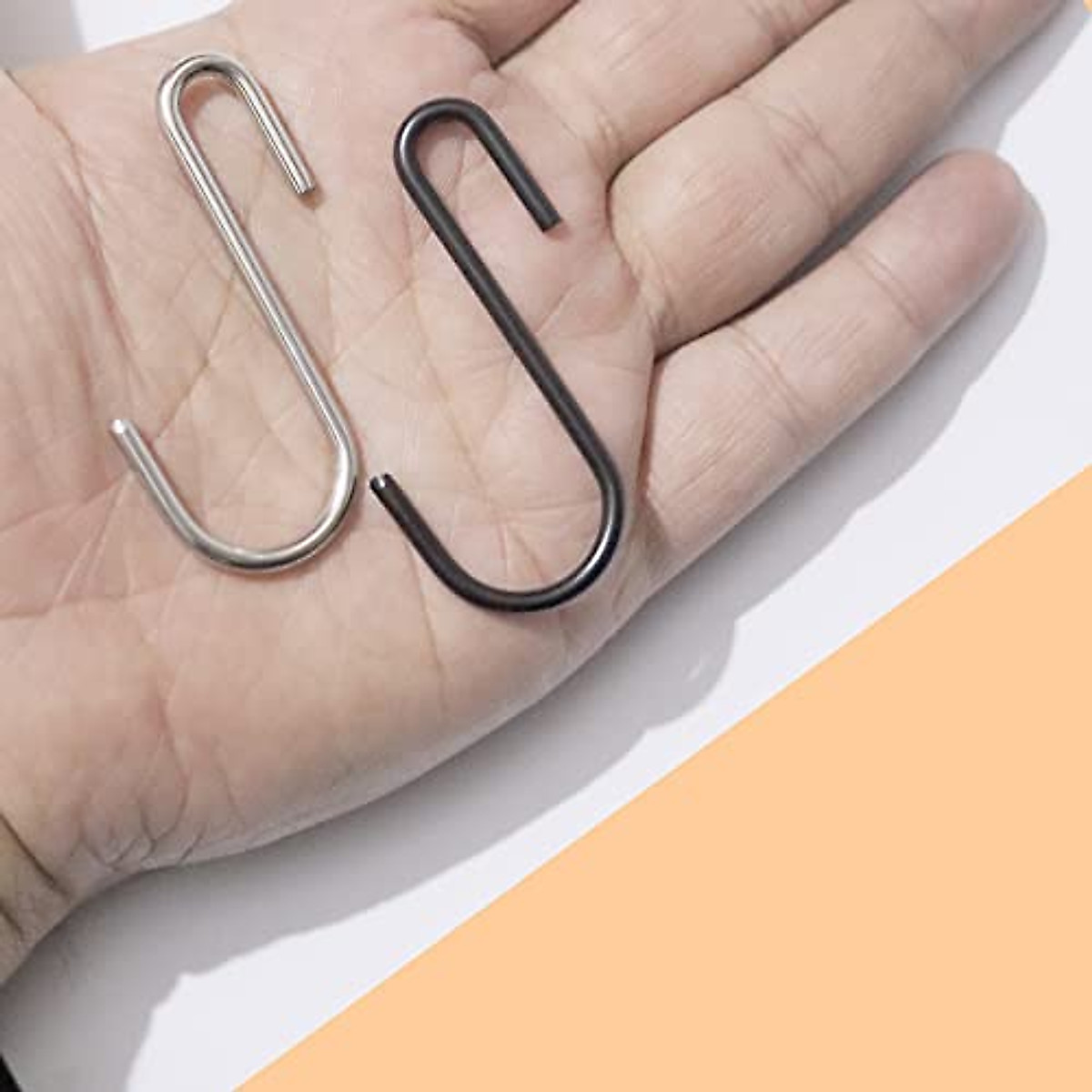 30 Pcs Silver S Hooks,Premium Stainless Steel S Hook for Hanging Kitchenware,Pots,Plants,Pans,Clothes,Cups,Pants,for Towels in Bathroom,Closet,Garden,Storage Organiser,Home Storage Hooks,Utility Hooks