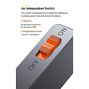 GPPZM USB Type C HUB to 4K HD TF SD Card Reader Retractable Clip USB C 3.0 Adapter Dock Station Splitter