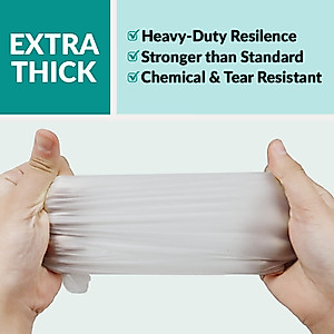 Klex Disposable Heavy Duty Vinyl Gloves Latex Free Powder Free, BPA Free Medical Grade Disposable Glove, Medium M, 1000 Count