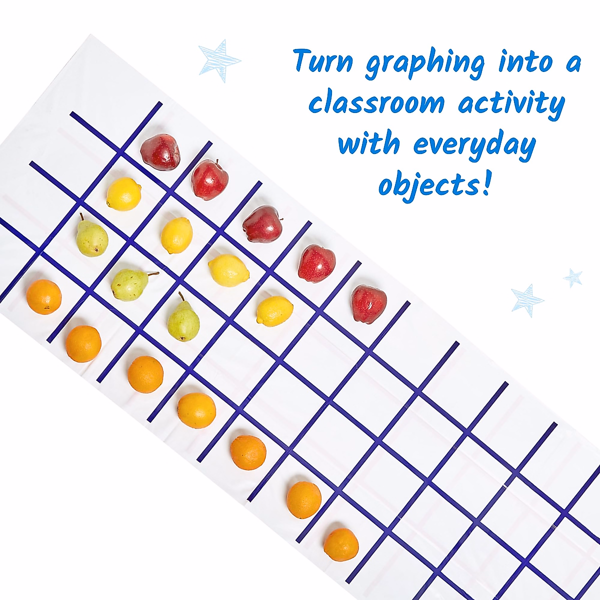 hand2mind Double Sided Floor Graphing Mat, Floor Math, Vinyl Floor Mat for School, Teacher Supplies, Math Manipulatives, Classroom Supplies for Teachers Elementary, Mat Math, School Mats