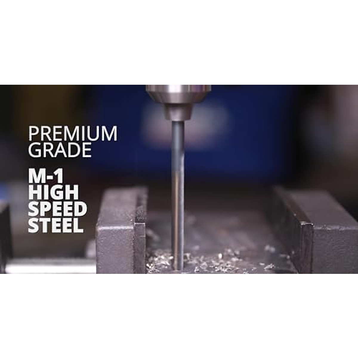 Drill America 37/64" Reduced Shank High Speed Steel Black & Gold Contractor Drill Bit with 3-Flat 1/2" Shank, KFD3F Series