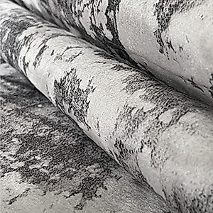 JURLEA Hallway Runner Rug Non-Slip Carpet Runner for Hallways Kitchen Living Room No Shedding Washable Lightweight Long Runners Rug (Cream/Grey, 2'x 6')