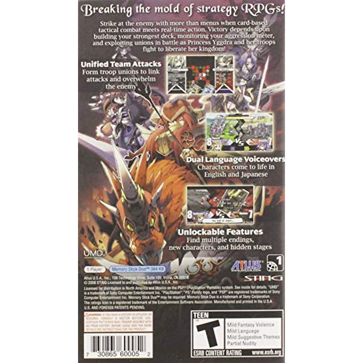 Yggdra Union - Sony PSP