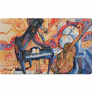 Toland Home Garden 800317 The Orchestra Music Door Mat 18x30 Inch Piano Outdoor Doormat for Entryway Indoor Entrance