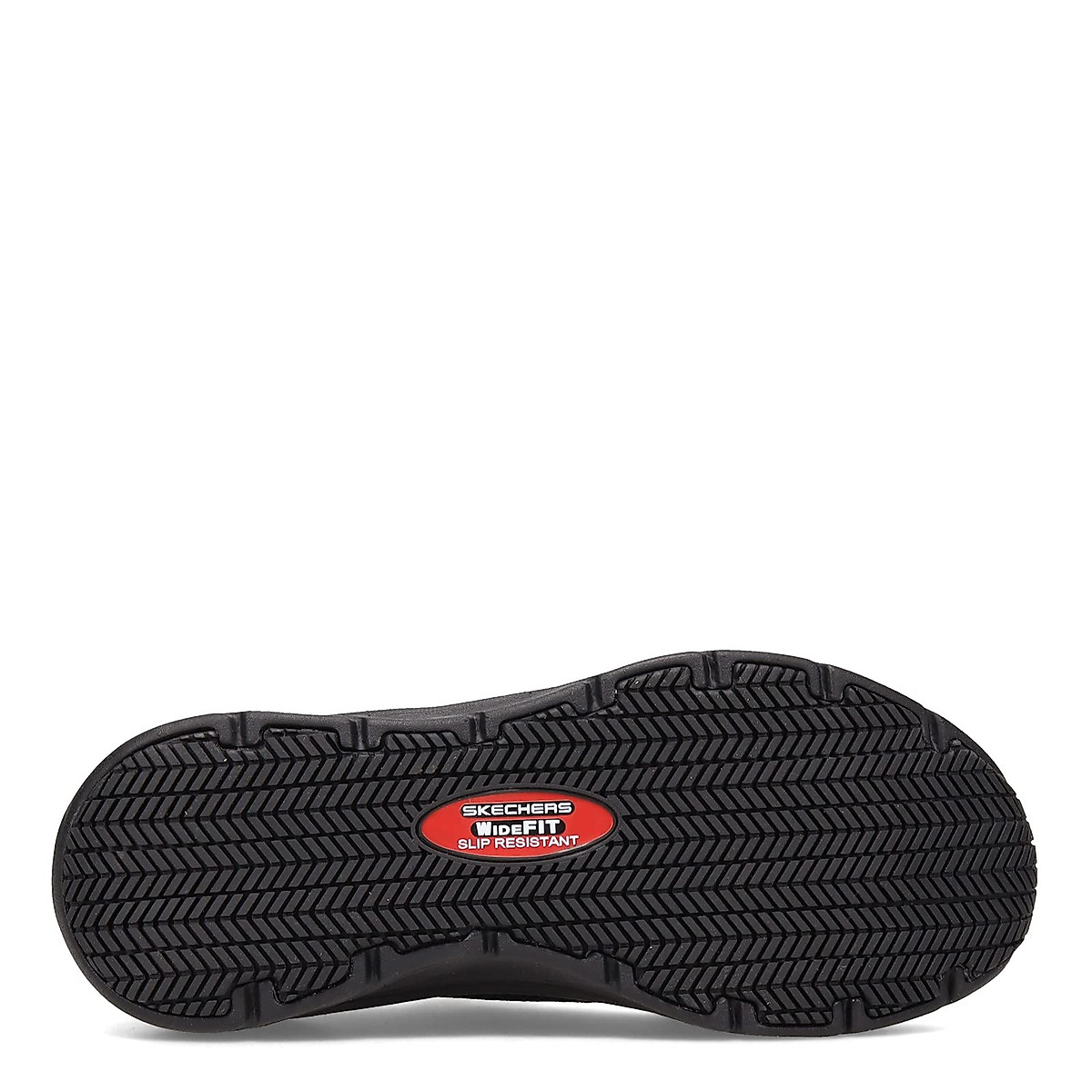 Skechers Women's Slip on Athletic Styling D'Lux Walker SR Health Care Professional Shoe, Black, 10