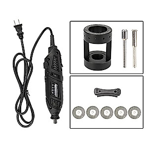 3mirrors ALUMINUM Tungsten Electrode Sharpener Grinder TIG Welding Rotary Tool 12 Guides w/Flat Grinding Block, Cut-Off Slot, Multi-Angle& Offsets, 5 Double Sided Diamond Grind Wheels, 2 CNC Mandrels