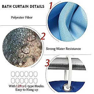 Xjsadxcz 4 Piece Baby Yoda Shower Curtain Sets with Including Square Non-Slip Floor Mat, U-Shaped Mat, Toilet lid Cover Mat, and Shower Curtain with ，72"x72"