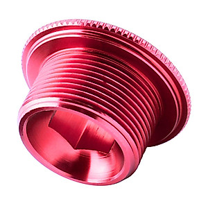 Saipe 2 Pcs Bicycle Crank Screws M20 Crank Arm Screws Crank Fixing Bolt Aluminum Alloy CNC Crankset Screws for MTB Mountain Road Bike Riding (Red)