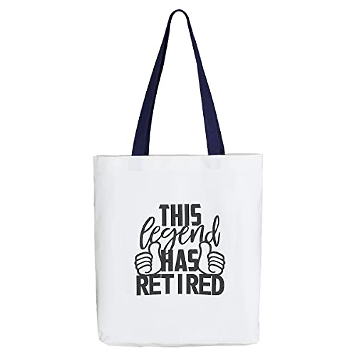 Retirement Bags Funny for Men - The Legend Has Retired Tote Bag Reusable Eco-Friendly Funny Shopping Travelling Canvas Bag for Dad Him Coworker Male Colleague Husband Retirement Party Gift