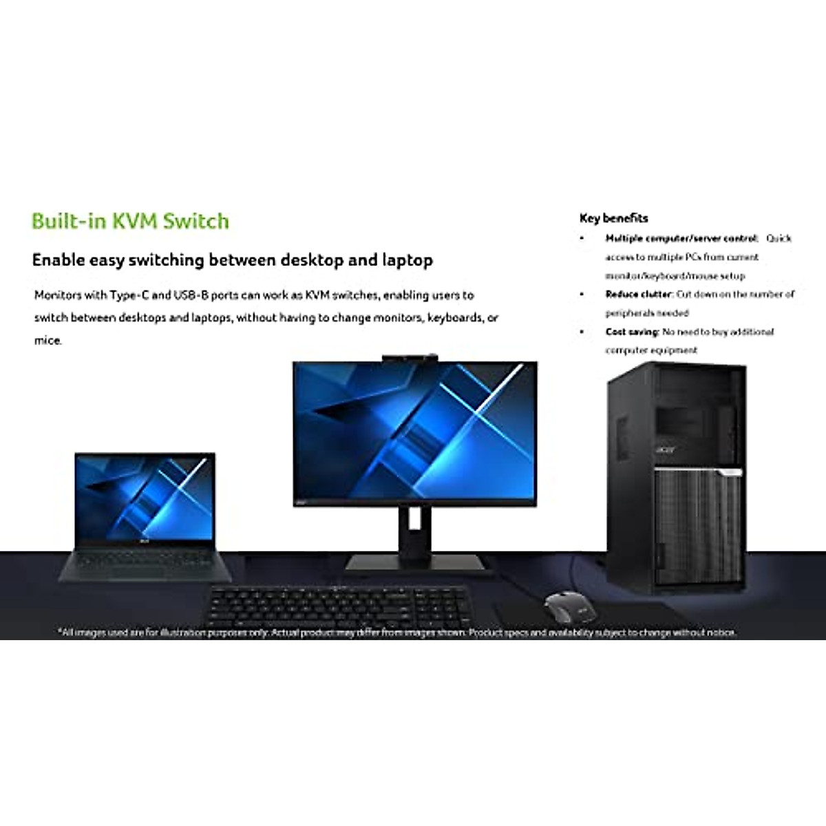 Acer CB342CUR bmiiphuzx 34" 1900R Curved Zero-Frame QHD (3440 x 1440) UltraWide IPS Monitor, AMD FreeSync , 75Hz, 1ms VRB , DCI-P3 95%, 1 x USB 3.1 (Type-C), 2 x HDMI 2.0 Ports & 1 x Display Port