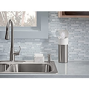 KOHLER 1895-C-VS Soap or Lotion Dispenser with Contemporary Design (Clam Shell Packed), Vibrant Stainless