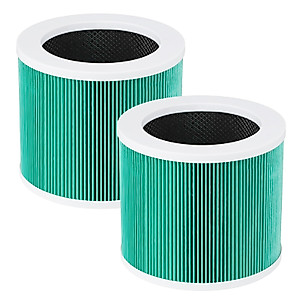 KEEPOW HY1800 Air Purifier Replacement Filter Compatible with MORENTO/Loytio/AYAFATO/Honeyuan HY1800 Air Purifier, 2 Pack