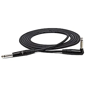 Hosa HGTR-020R REAN Straight to Right Angle Pro Guitar Cable, 20 Feet