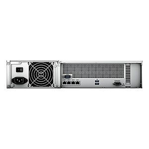 Synology RackStation RS2421+ NAS Server with Ryzen 2.2GHz CPU, 32GB Memory, 24TB SSD Storage, 4 x 1GbE LAN Ports, DSM Operating System Bundle with Rail kit