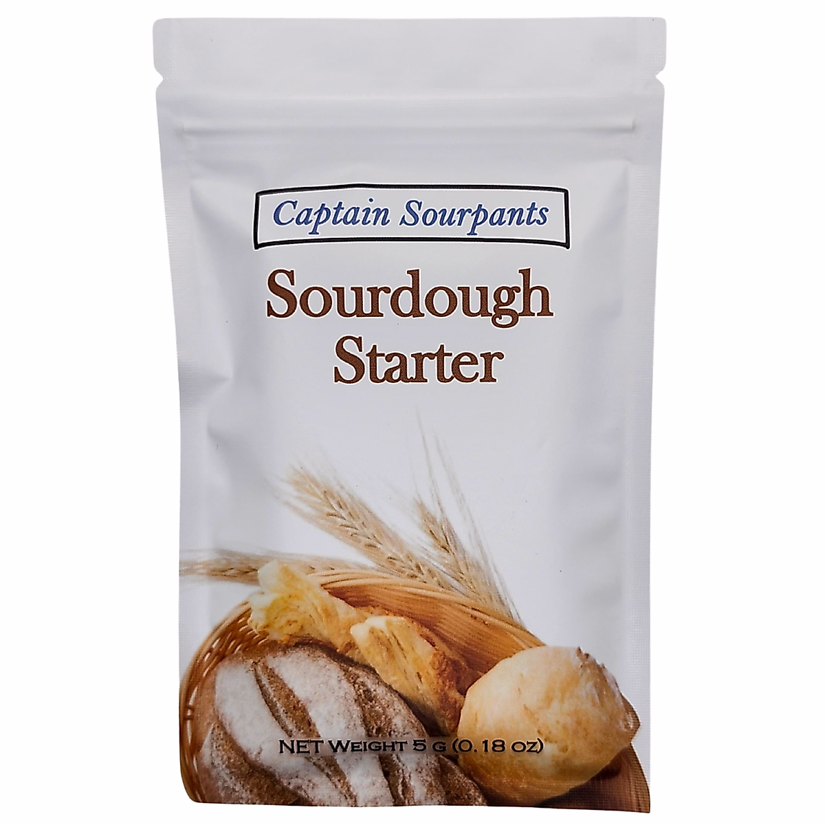 Sourdough Starter - Dehydrated Heirloom Style Sourdough Starter for Sourdough Bread, Pizza, Buns, Pancakes, Muffins | Easy to follow instructions. By Captain Sourpants